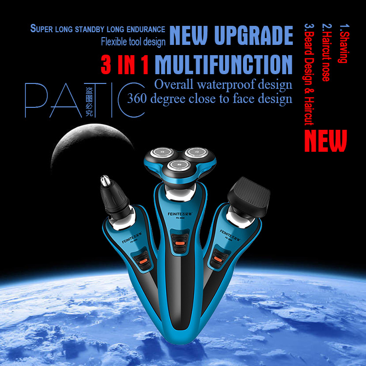 FEINITE- Electric Shaver, Rechargeable Floating Rotary Razors , 100% ...