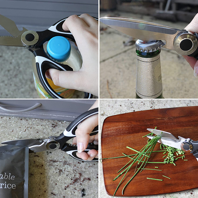 Multipurpose Stainless Steel Sharp Utility Food Scissors for Chicken ...