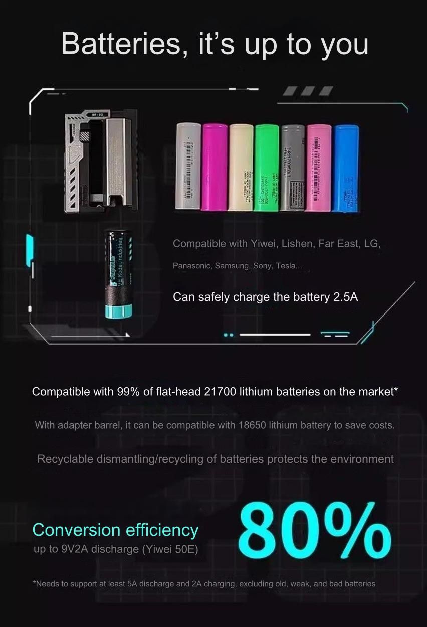 New wireless power bank fast 10000mAh charging-Tactical battery ...