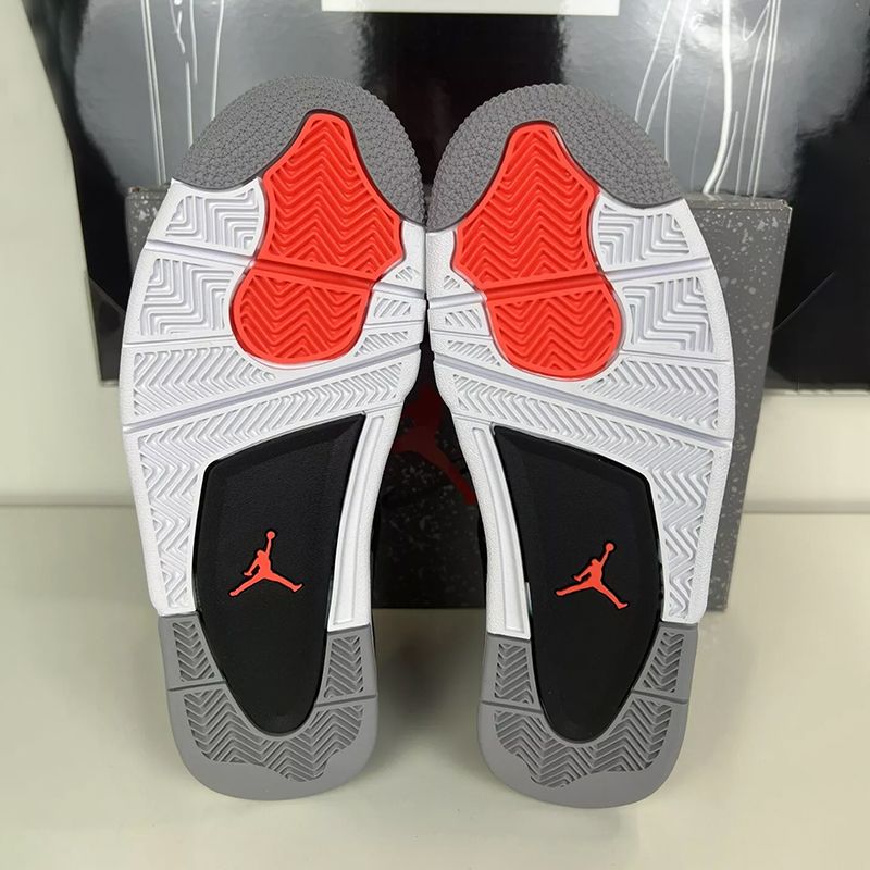 Shoes Jordan Air Jordan 4 Retro "Infrared" Infrared Mid-top Retro Black ...