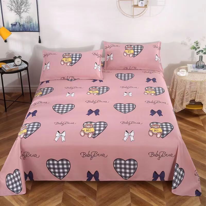 Free shipping 120*230cm ，180*230cm ，250*230cm Bed Sheet，Pillowcase 40 * 60cm Washed cotton bed ...