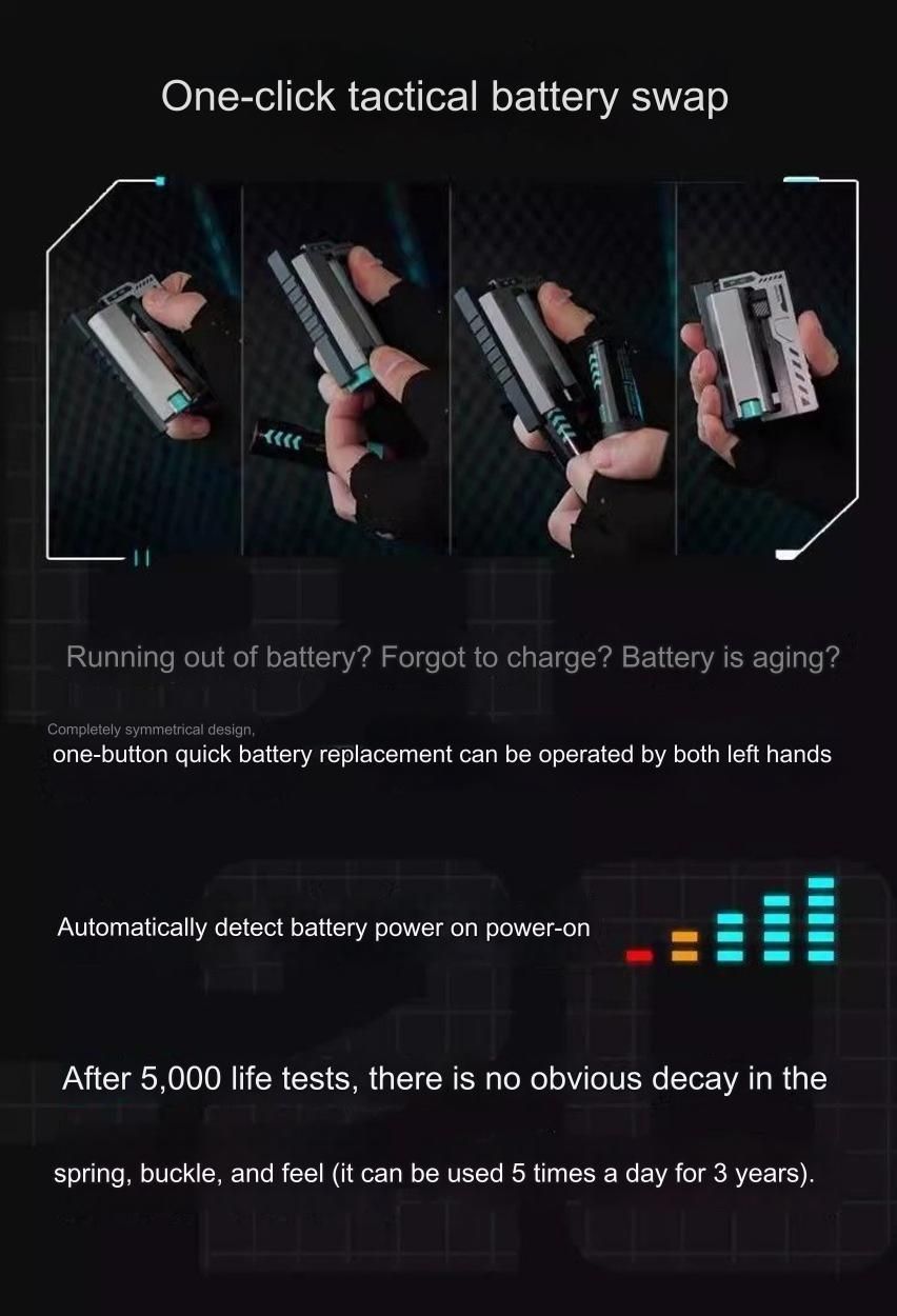 New wireless power bank fast 10000mAh charging-Tactical battery ...