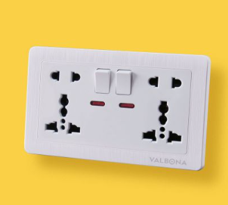 VALBONA DOUBLE MULTI SOCKET + TWIN 2 PINS |TospinoMall online shopping platform in Ghana