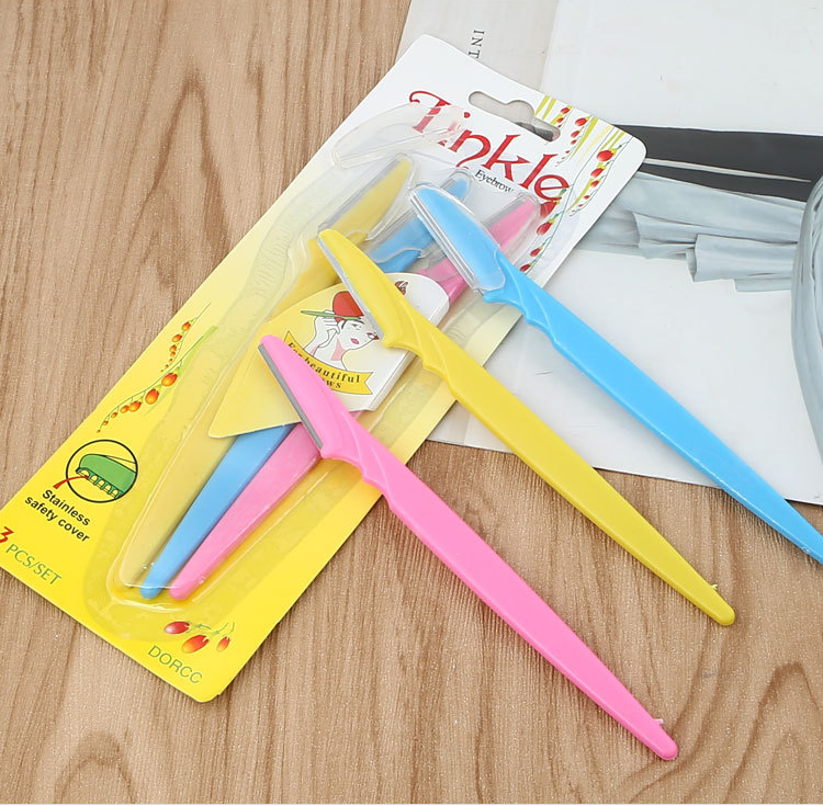3pcs women's facial makeup tool eyebrow trimmer tool eyebrow shaving ...