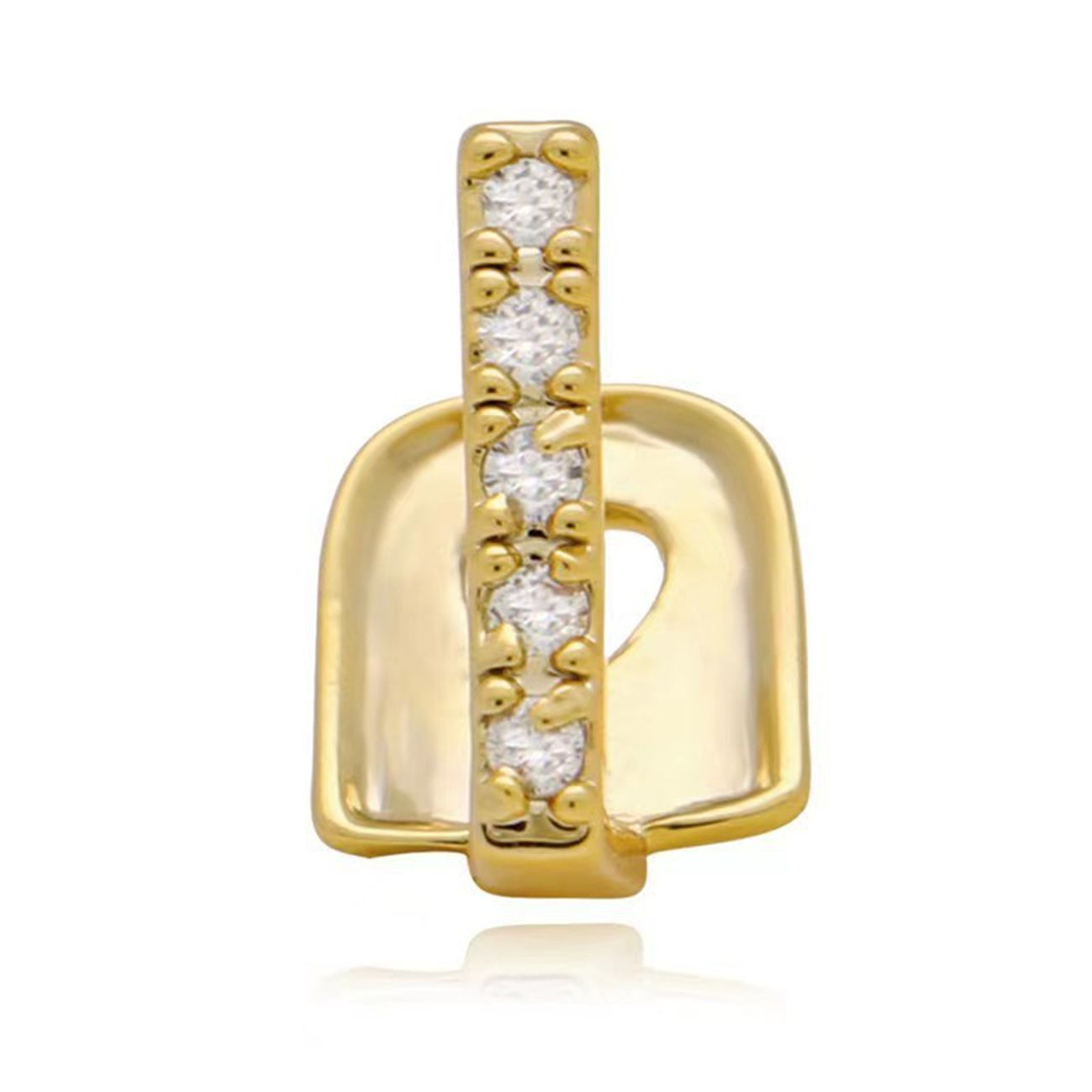 Zircon inlaid single tooth DIY hip-hop grillz Teeth grillz tooth grillz ...