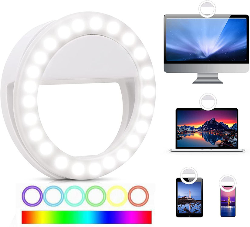 phone ring light rechargeable 36 led fill-light protable selfie ring ...