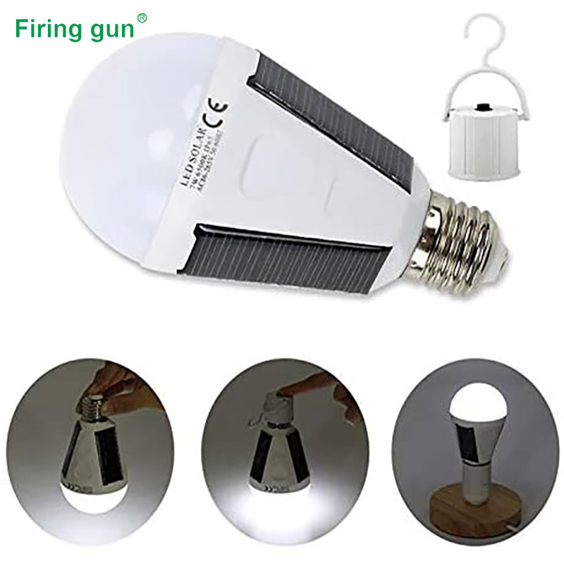 LED Solar Emergency Bulb; Rechargeable Battery Backup Operation Bulb ...