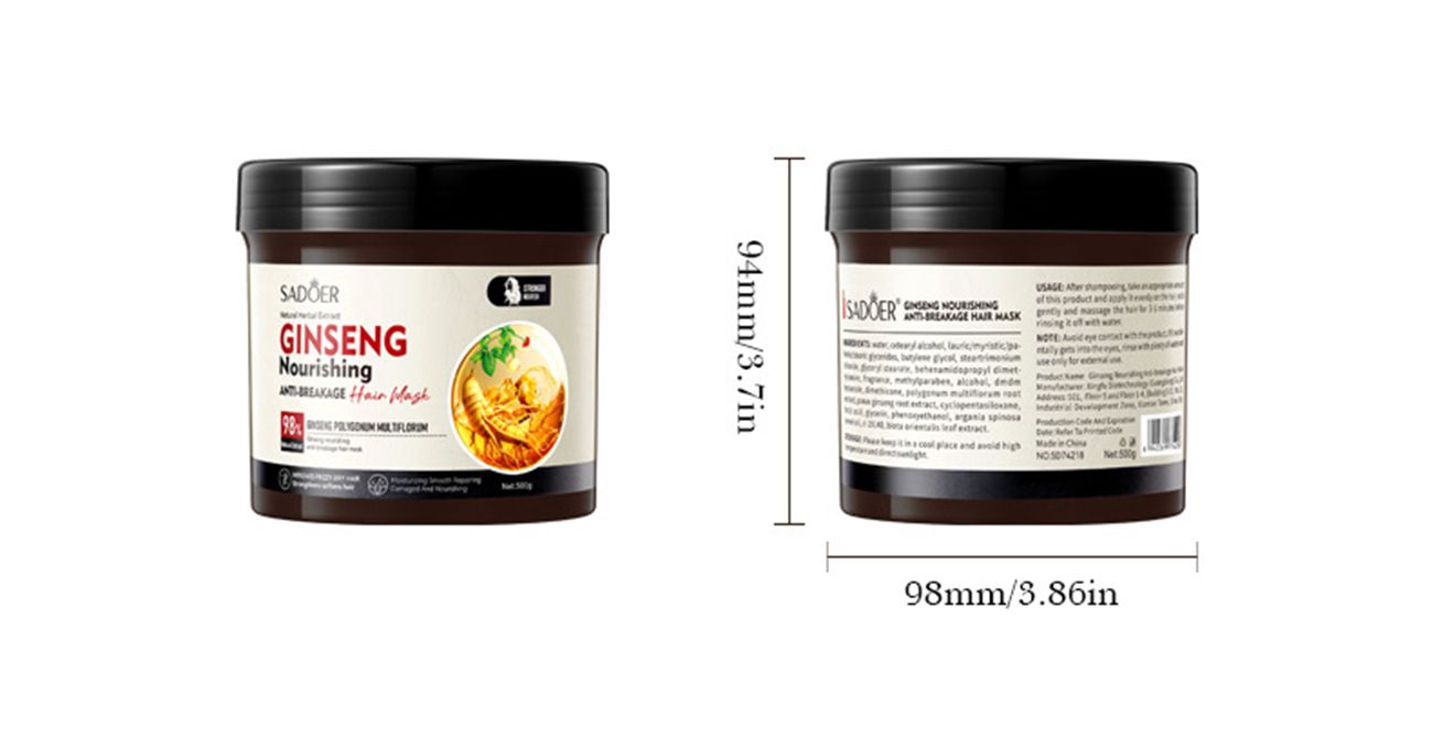 SADOER Ginseng and Polygonum multiflorum nourishing anti-breakage hair ...