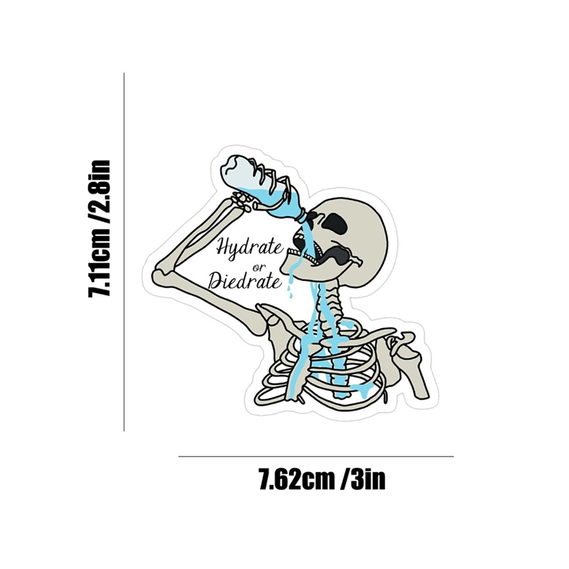 10 pcs Skull Stickers, Fashion Unique Skull Creative Decorative ...