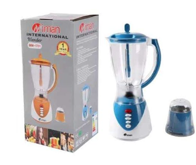 IMAN Unbreakable Waterproof Electric Blender with Grinder - 1.5 Litres ...