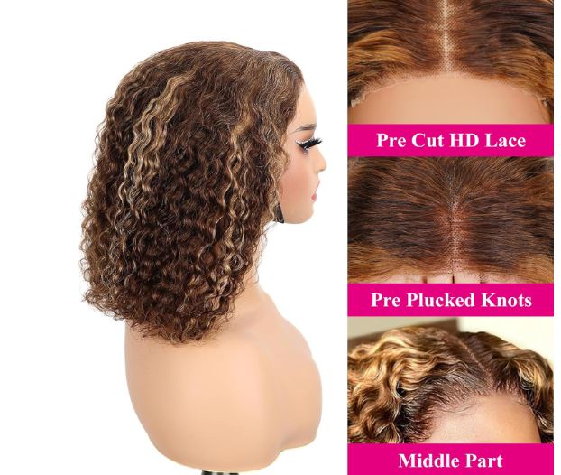 Ohemaa Strands Premium 100% Unprocessed Human Hair 13x4 Deep Curly Lace ...