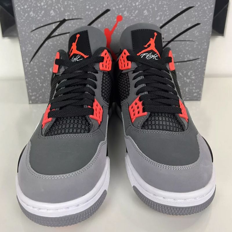 Shoes Jordan Air Jordan 4 Retro "Infrared" Infrared Mid-top Retro Black ...