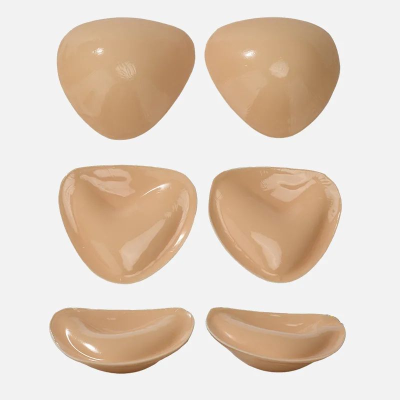 New Hot Double Sided Adhesive Sticky Bra Inserts Push Up Thick Sponge ...