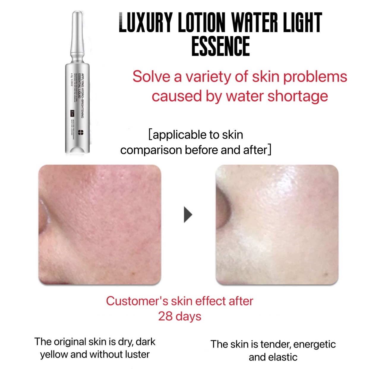 Hyaluronic acid, facial essence, essence, replenish water, moisturize ...