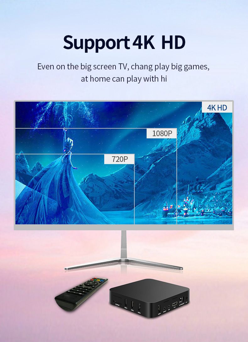 Tv box Professional Online Video Media Player Android Box 4k TV Box ...