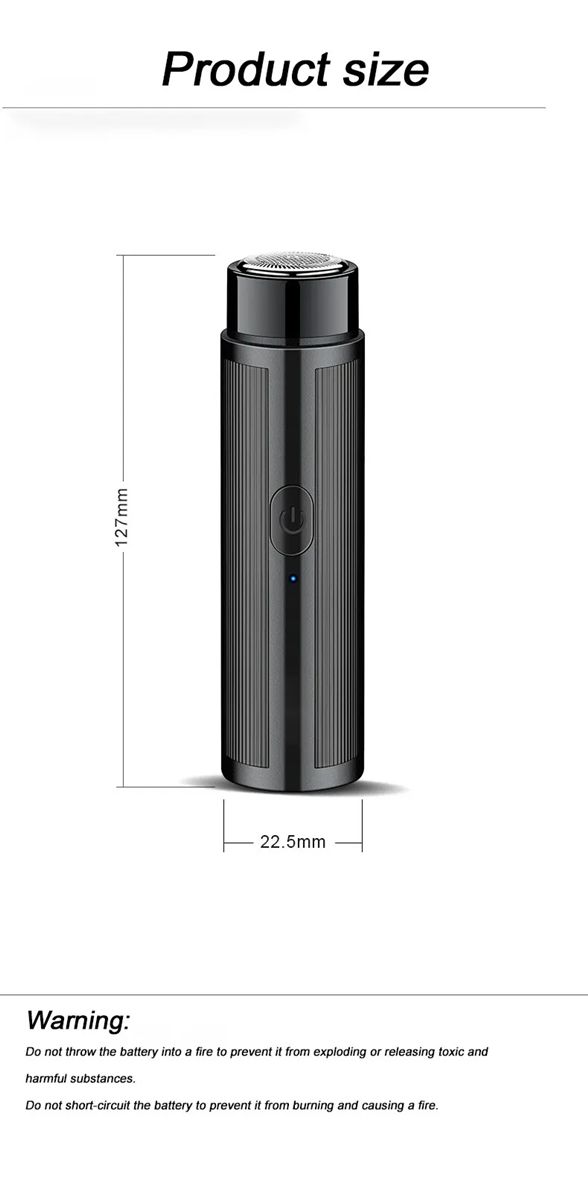 JLL028 Mini Electric Shaver For Men Automatic Razor Trimmer Car ...