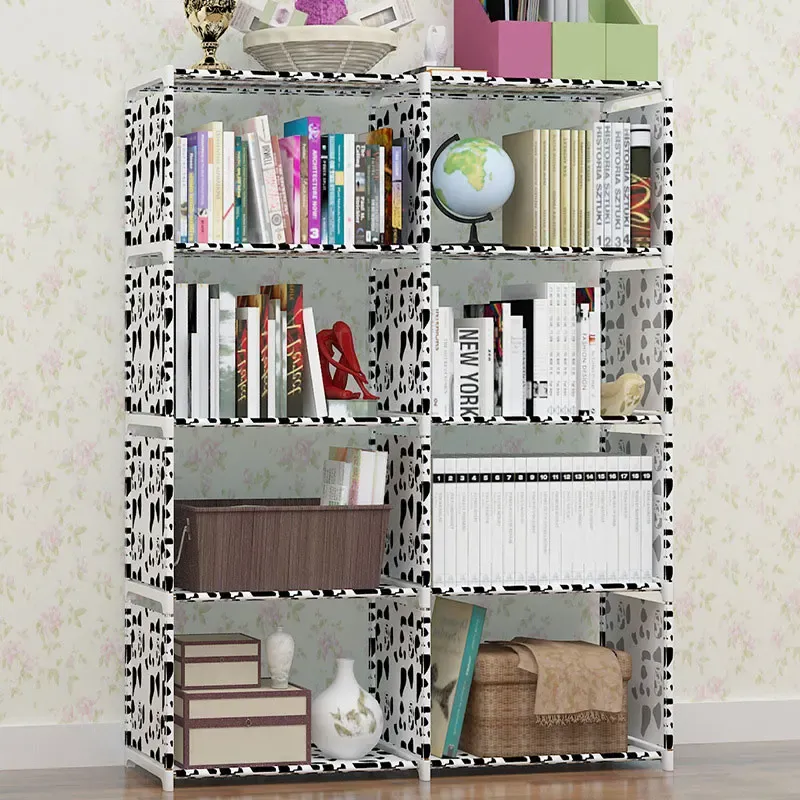 Double Rows Book Shelf, Multi-purpose Bookshelf, Student Bookcase ...