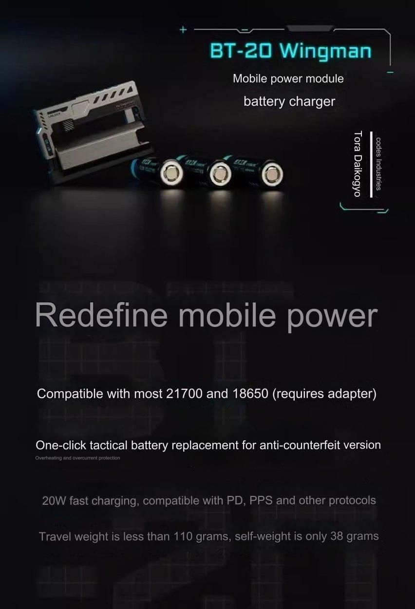 New wireless power bank fast 10000mAh charging-Tactical battery ...