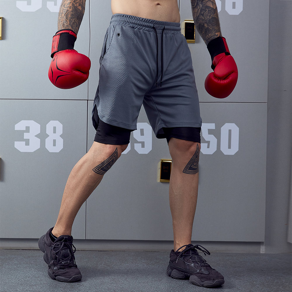 Men's summer new personalized trendy quick-drying casual fitness sports ...