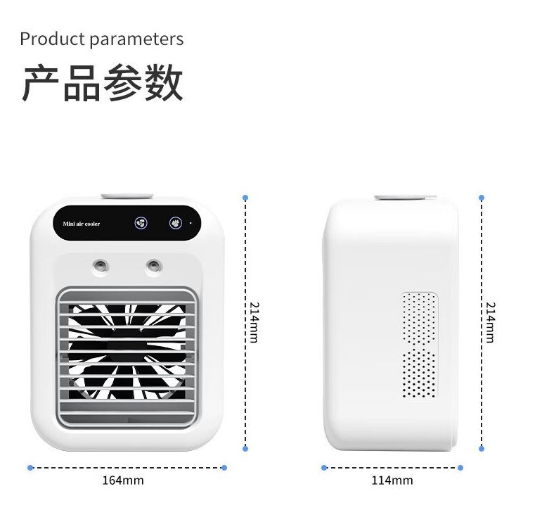 Portable Air Conditioners, USB Personal Mini Air Conditioner with 3 ...