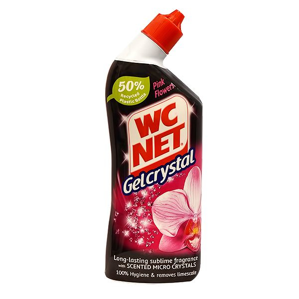 WC NET GEL CRYSTAL TOILET CLEANER NEW PINK FLOWERS |TospinoMall online ...