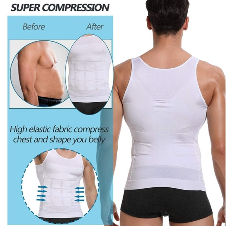 compression shirt,body shaper shirt,men body shape wear,waist trainer ...