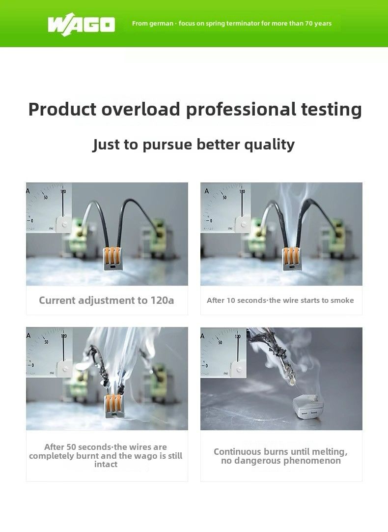 WAGO 221 series 221-412/221-413/221-415 quick wiring terminals and wire ...