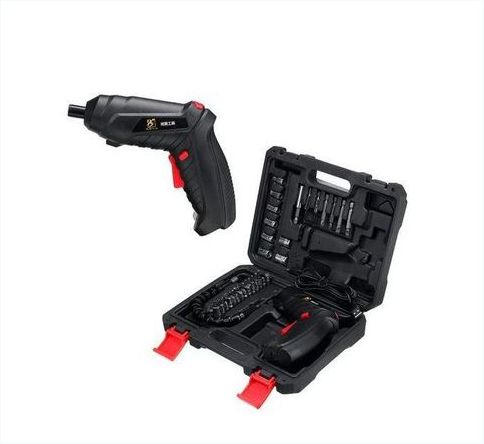 Genetic Rechargeable Electric Cordless Screwdriver Set -Black ...