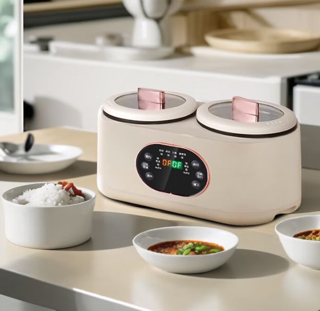 Large Capacity Multi-Function Rice Cooker with Double Pots for Students ...