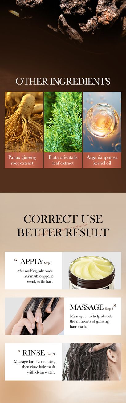 SADOER Ginseng and Polygonum multiflorum nourishing anti-breakage hair ...